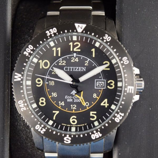 Citizen BJ7094-59E Men's Stainless Steel Eco-Drive Promaster Land Watch ...