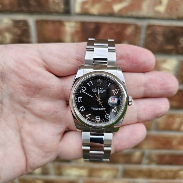 (SOLD!!!) Rolex Datejust 116200 - 36MM with black Concentric Dial ...