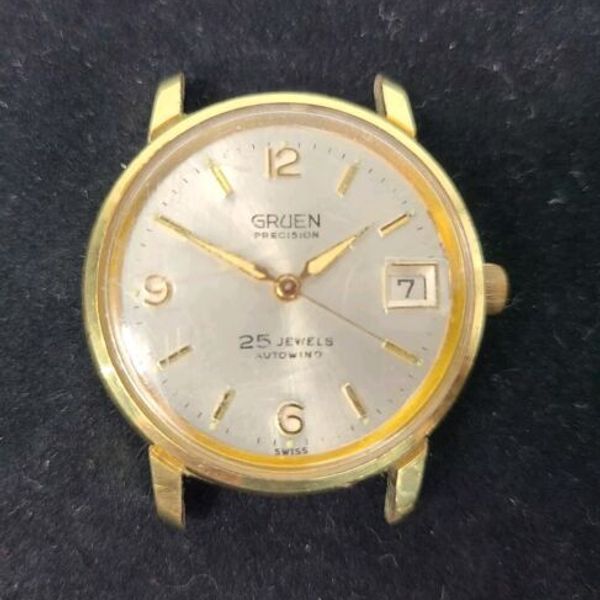 Vintage Gruen Precision Autowind 25 Jewel Wrist Watch w/Date ...