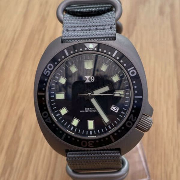 TC-9 TITANIUM Automatic Divers Watch - 300m WR - Seiko Movement. Turtle ...