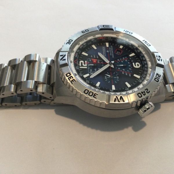 Citizen Promaster Navihawk A-T Blue Dial Eco-Drive Men's Watch AT8220 ...
