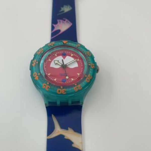 Swatch Scuba - 1990 - SDN101 - Happy Fish - Original Box - Dummy ...