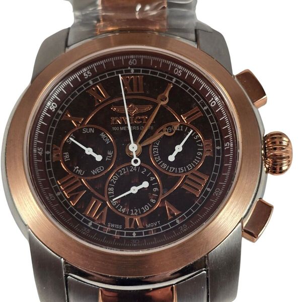 Invicta Men's Watch Gold/Silver Swiss Movement Model 4060 NWOT ...