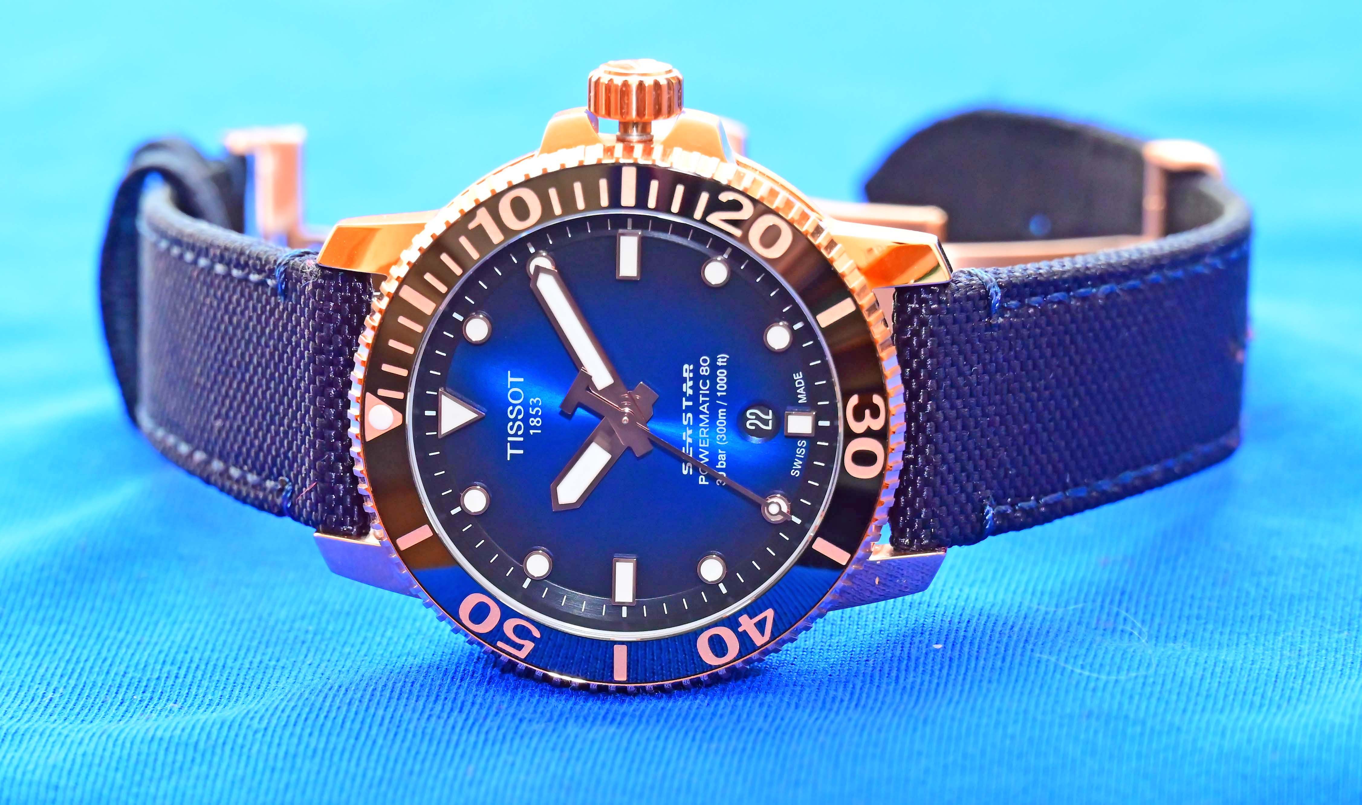FS: Tissot Seastar 1000 Rose Gold Swiss Automatic Dive Watch ...