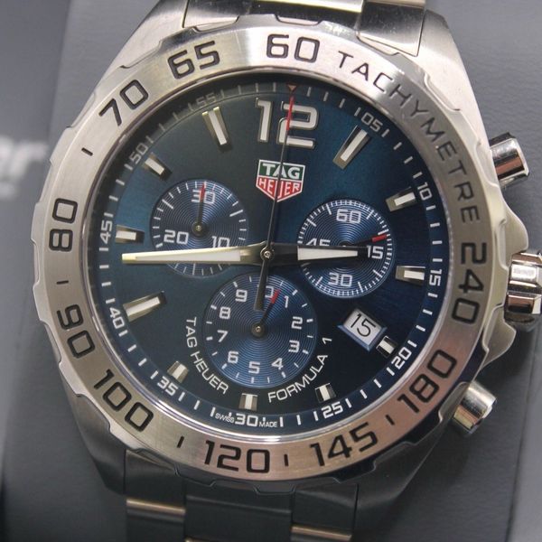 TAG Heuer Formula 1 Chronograph Blue Dial - CAZ101K | WatchCharts ...