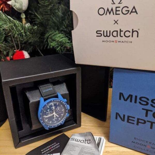 Omega X Swatch Speedmaster - Neptune #4 | WatchCharts Marketplace
