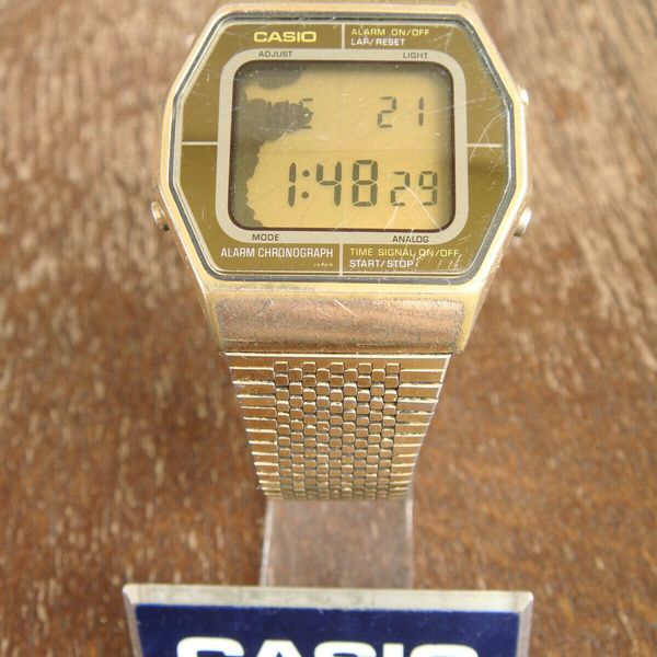 Vintage 1980 Digital Watch CASIO A202G module 103, Digital Hands, Blue ...