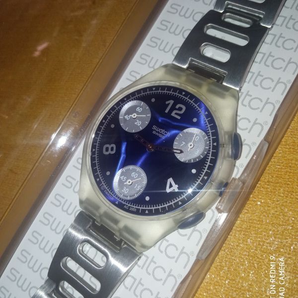 SWATCH SKIN CHRONO 2004 FOUR ATE TWELVE SUYK108 PERFETTO FUNZIONANTE ...