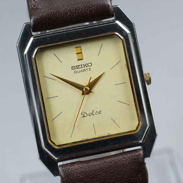 Vintage [Near MINT] Seiko Dolce 7731-5070 Gold Tank Quartz Mens Watch From JAPAN | WatchCharts ...
