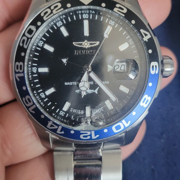 Mens Invicta 25821 GMT Master Of The Ocean Dive Watch. PLEASE READ ...