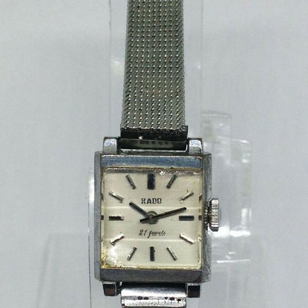 Vintage Women's RADO Mechanical Watch. 15mm Silver Dial. | WatchCharts ...