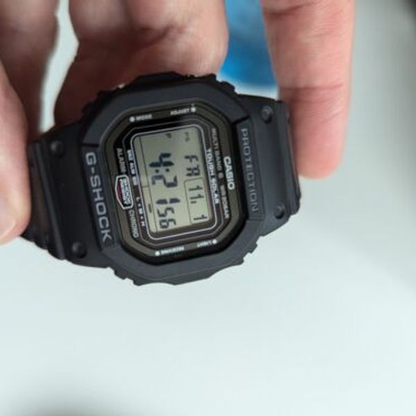 Casio G-Shock GW-5000U-1 Black Men's 'Screw Back Origin' Watch Digital ...