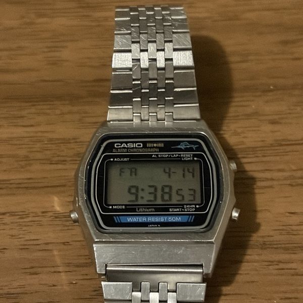Casio W-35 Digital Watch arm Chronograph, 50M Water Resist, Stainless ...