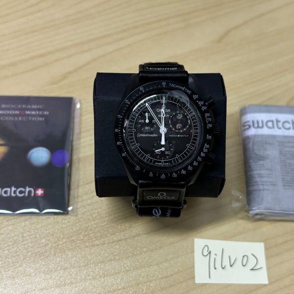 Swatch Moonswatch Mission To The Moonphase - Full Moon ( Black ...