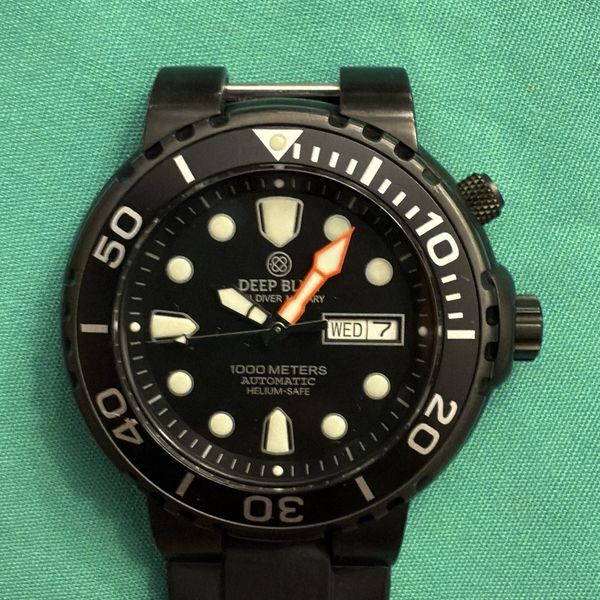 Deep Blue Precision Diver - Sun Diver Military - Automatic Dive Watch ...