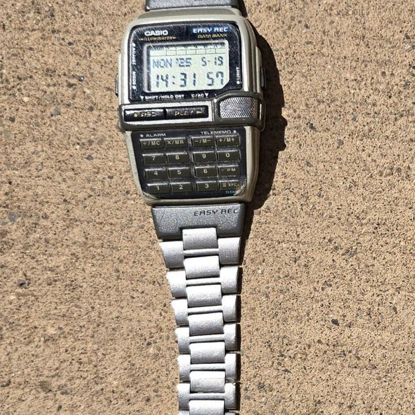 Vintage CASIO DBC-V500, Easy Rec, Illuminater, Data Bank Calculator ...