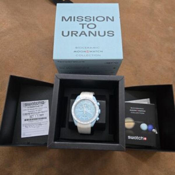 SWATCH Speedmaster Moonswatch Mission To Uranus | WatchCharts Marketplace