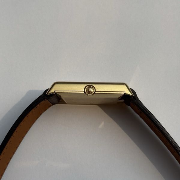 MANUAL WIND ROLEX CELLINI TANK 18k SOLID YELLOW GOLD W: 25mm X H: 34mm ...
