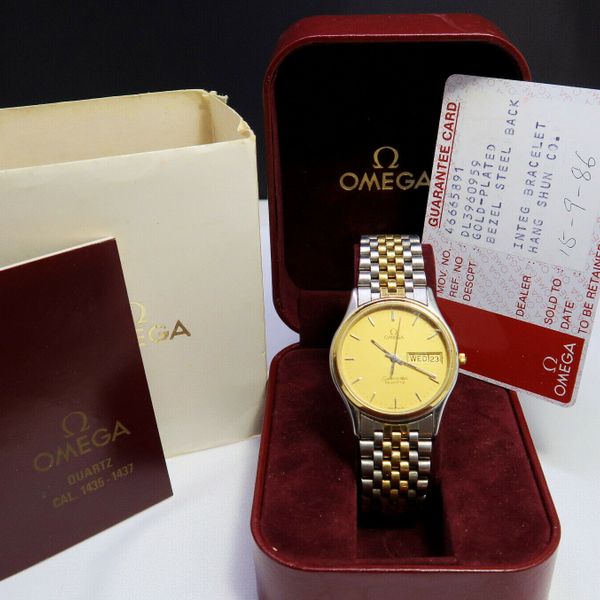 Omega Seamaster Brest quartz vintage watch 196.0268 396.0959 Cal. 1437 ...