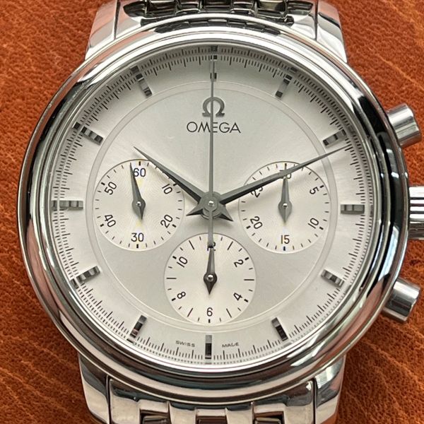 OMEGA ALL STEEL DEVILLE CHRONOGRAPH CALIBER 861 MOVEMENT NEW OLD STOCK ...