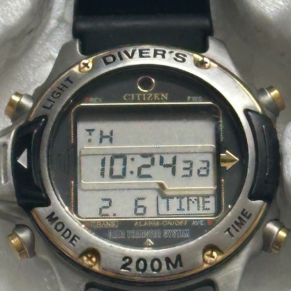 Citizen Vintage Digital Promaster Hyper Aqualand Diver Watch D203 ...