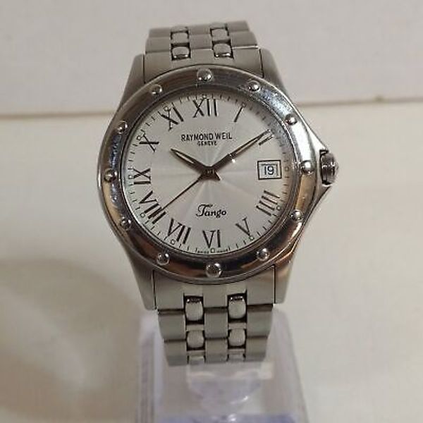 Raymond Weil Tango Collection 7 Jewels Swiss-Made Stainless Steel Men's ...