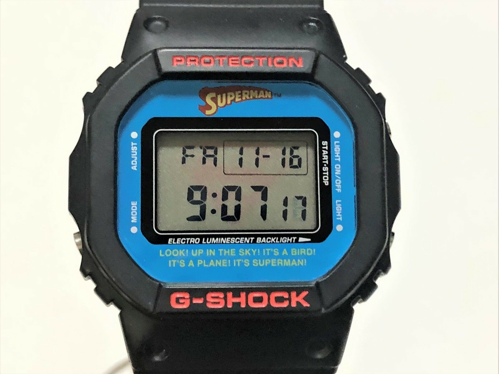 Rare! CASIO G-SHOCK x SUPERMAN Limited Edition DC Comics Wristwatch DW ...