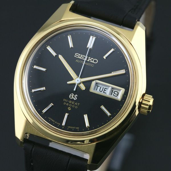 VINTAGE GRAND SEIKO GS 6146-8000 36000 HI-BEAT DAY DATE CAP GOLD MEN`S WATCH | WatchCharts ...