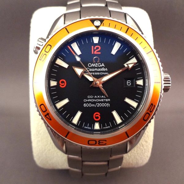 2006 Omega Seamaster Planet Ocean Co-Axial 600M 42mm Orange Bezel Men?s ...