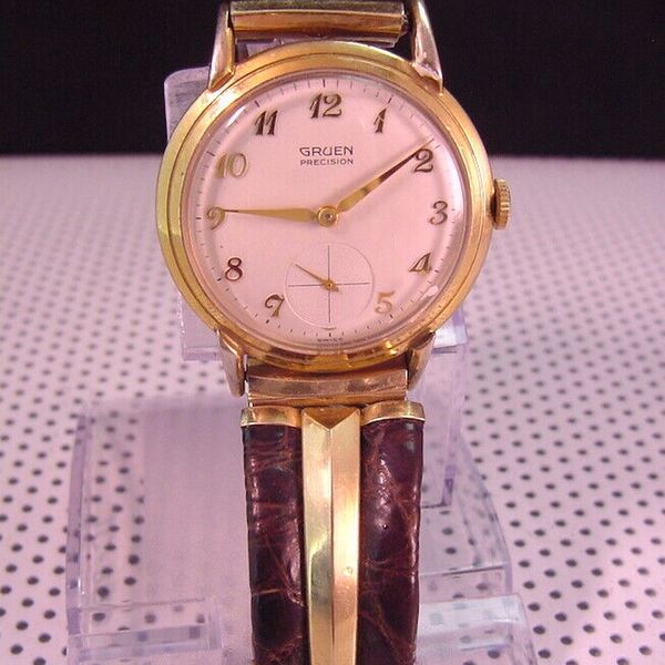 Gruen Precision 510 10K RGP Bezel Swiss Watch | WatchCharts Marketplace
