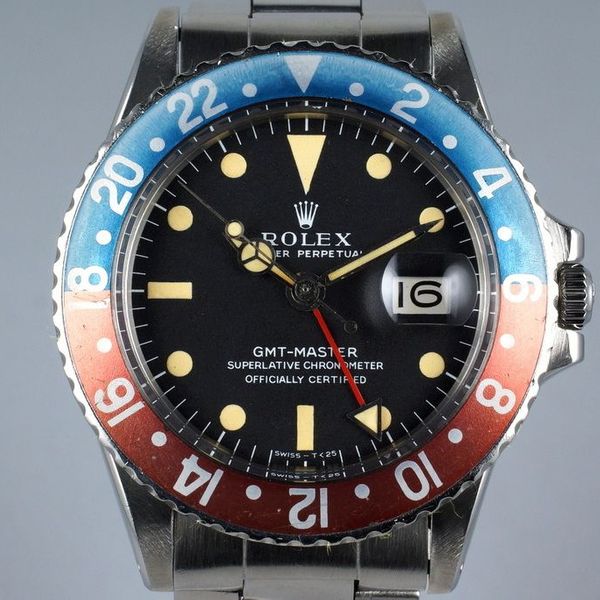 FS: 1970 Rolex GMT Ref: 1675 with Box and Double Punched Papers ...