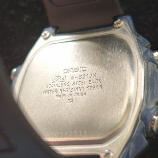 Casio W-S210H Tough Solar Tide Graph Moon Phase Digital Watch Module ...