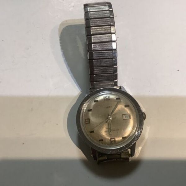 Menâ s Timex Water/Dust Resistant Stainless Steel Back Wrist Watch-FREE ...