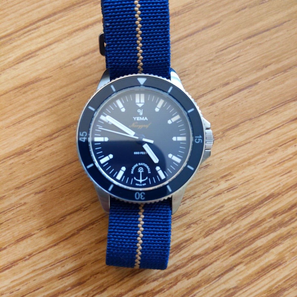 YEMA Navygraf Marine Nationale Quartz Diver | WatchCharts Marketplace