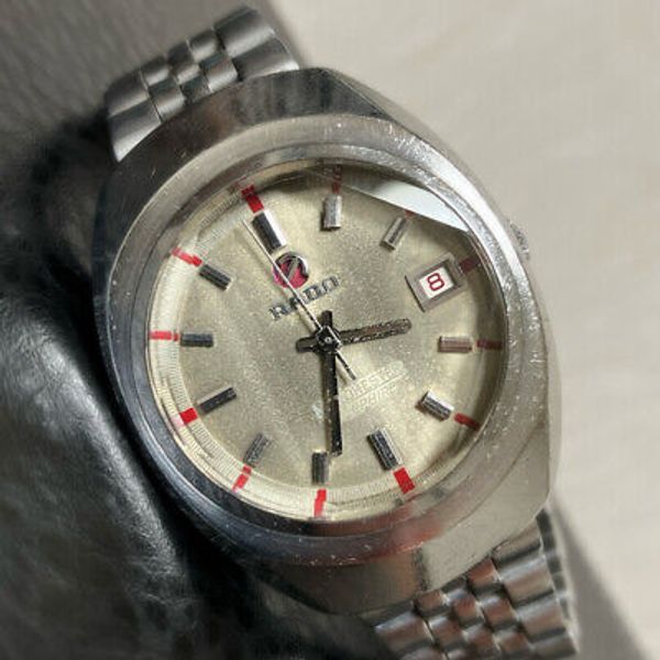 Rado Watch Automatic 35mm Men's Silver Dial Swiss Made Oval Vintage No ...