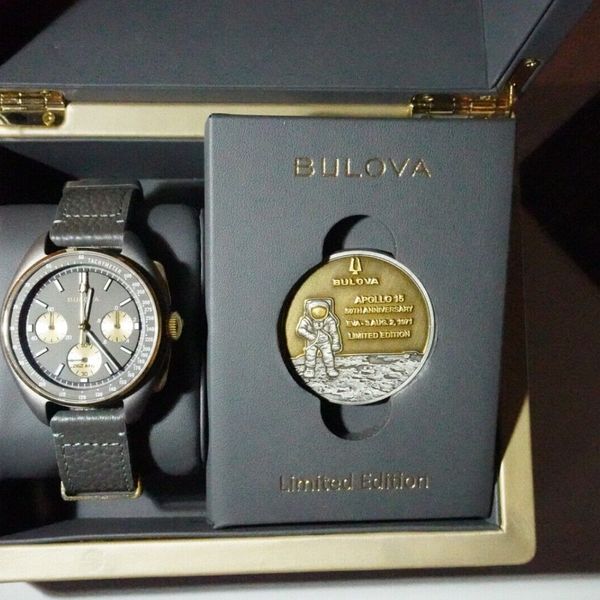 Bulova Lunar Pilot Apollo 15 50th Anniversary Limited Edition 45mm ...