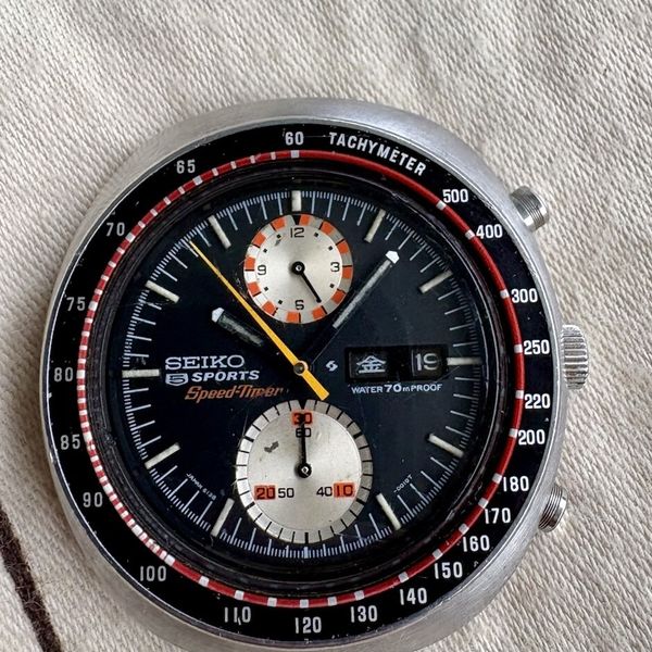 SEIKO Speed Timer JDM 6138-0010 UFO/Yachtsman Chronograph Automatic ...