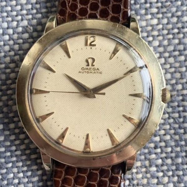 1954 Omega Ref. 6278-9 RARE Waffle Dial Automatic Cal. 500 17J ...