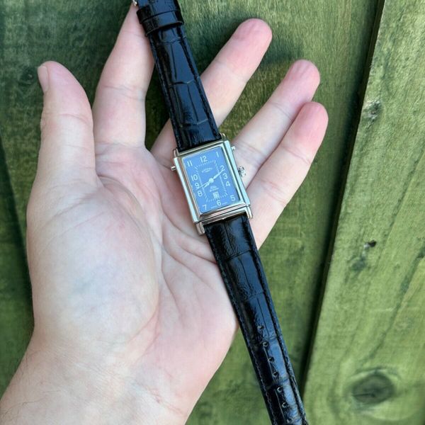 GENTS STUNNING ROTARY ELITE REVERSO REVERSIBLE AUTOMATIC WATCH NEW OLD ...