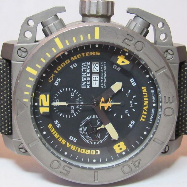INVICTA CORDUBA ENFORCER 13681 48MM 7750 TITANIUM AUTOMATIC CHRONOGRAPH ...