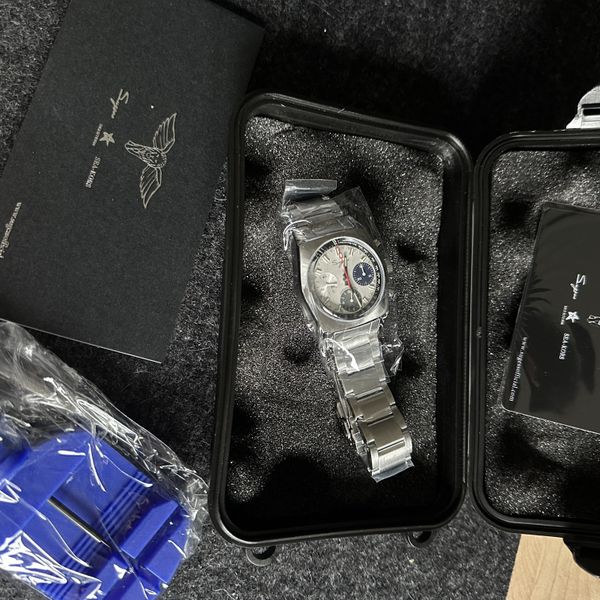FS Sugess 37mm Pilot with Seagull ST19 Chronograph Swanneck Mechanical ...