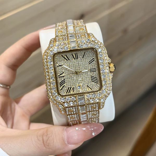 cartier iced out watch 1/1 with red cartier box! | WatchCharts Marketplace