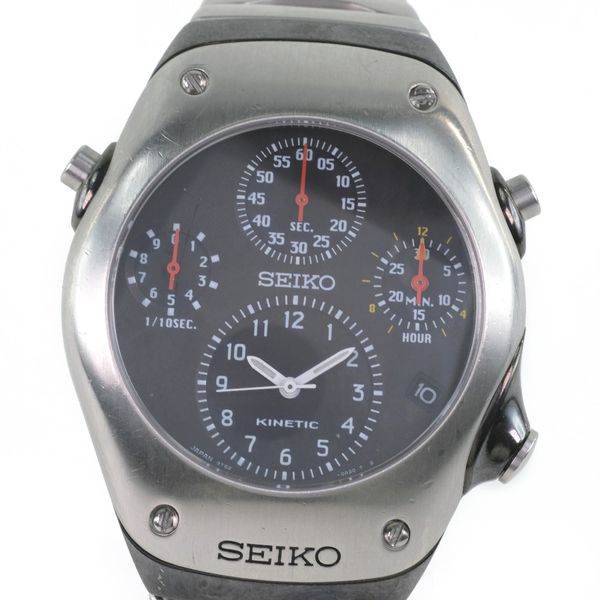 [SEIKO] Seiko 9T82-0A30 Stainless Steel x Rubber Auto Quartz ...