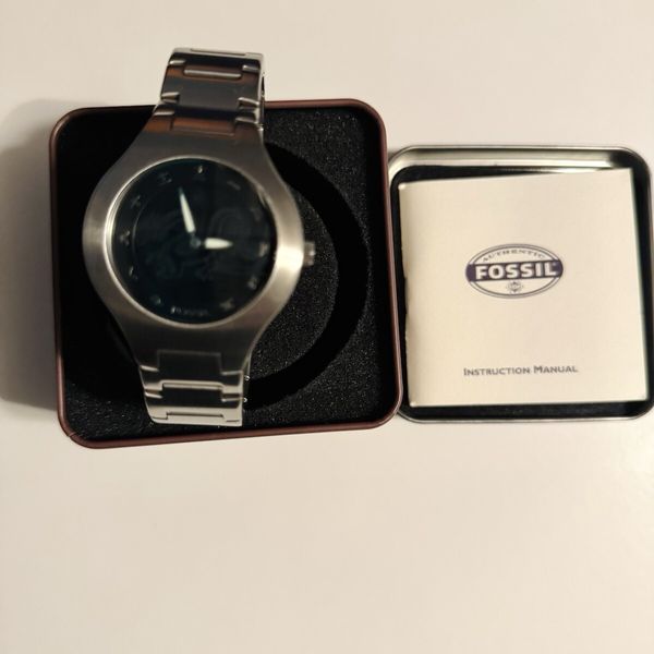 Fossil 90s Big Tic, Dragon, JR-7997 ALL STAINLESS STEEL WRIST WATCH ...
