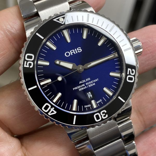 [WTS] Oris Aquis Blue. Ceramic Bezel. Full Set. Diver. | WatchCharts ...