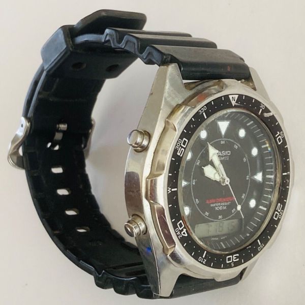 Vintage Casio Analog Digital Model 2701 Black Dial AMW-320R ...