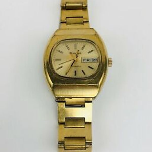 【FREE SHIPPING】 Watch Vintage bulova n7 day date automatic mens watch ...
