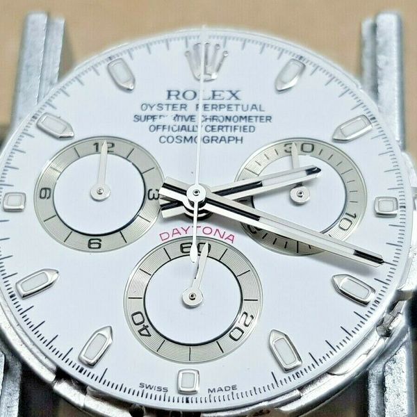 Rolex Daytona White Dial and Hands with Complete 4130 Movement. RARE ...