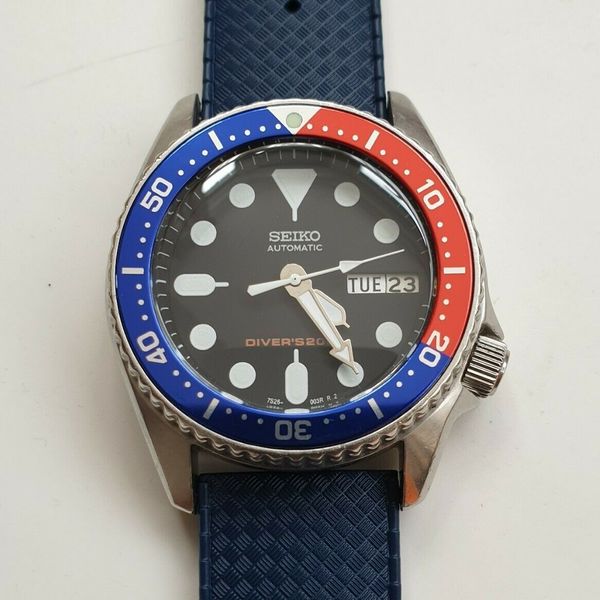 Seiko SKX013 7s26-0030 with Blue Tropic Style Strap | WatchCharts ...