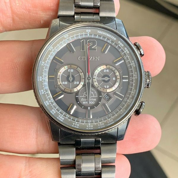 Citizen B620-S111421 Men's Watch Black Dial Eco Drive Analog 45mm ...